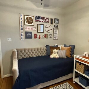 Baseball Sign, Sports Bedroom Decor, Kids Room, Baseball Nursery Decor ...