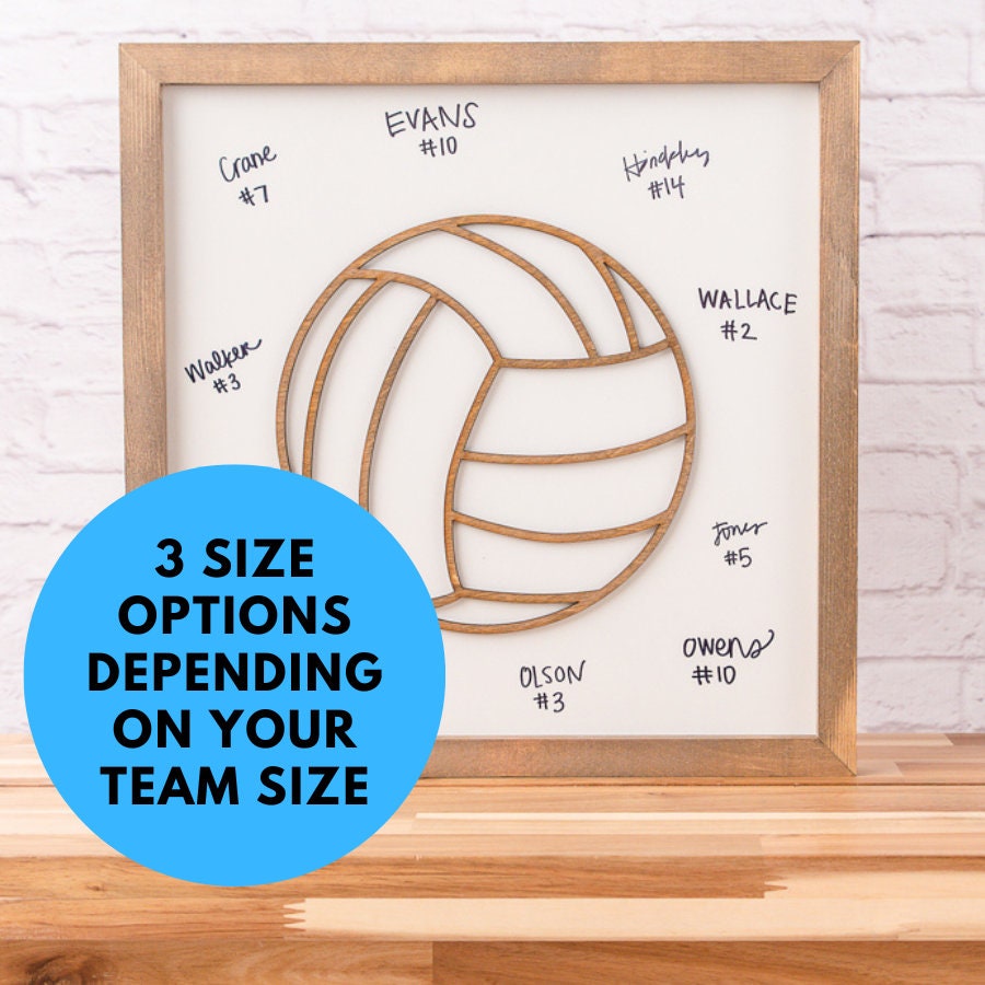 Volleyball Coach Sign + Sharpie | Volleyball Team Gift, End of ...