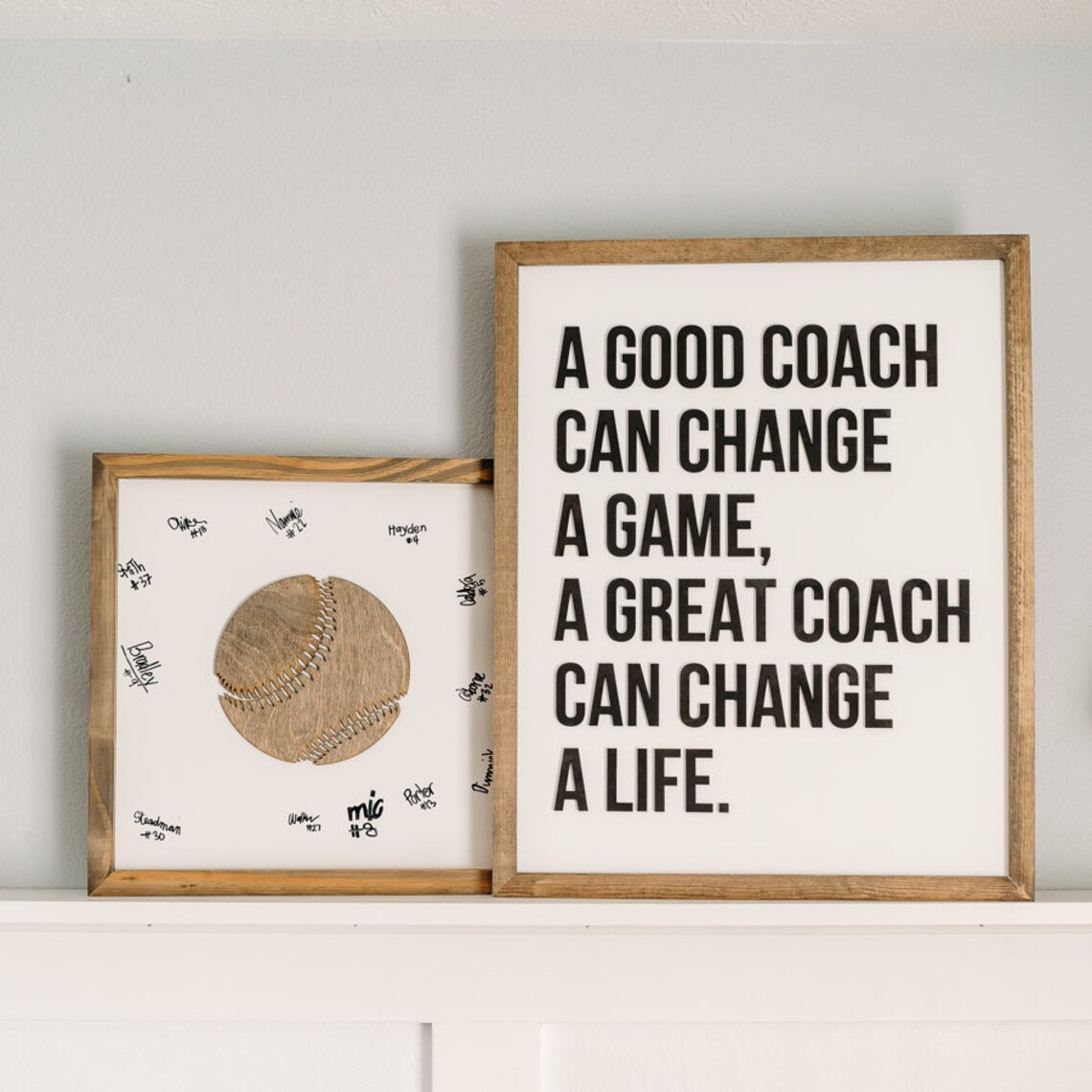 Write-on Softball Coach Appreciation Gift | 14x14 Inch Sign | #1 ...