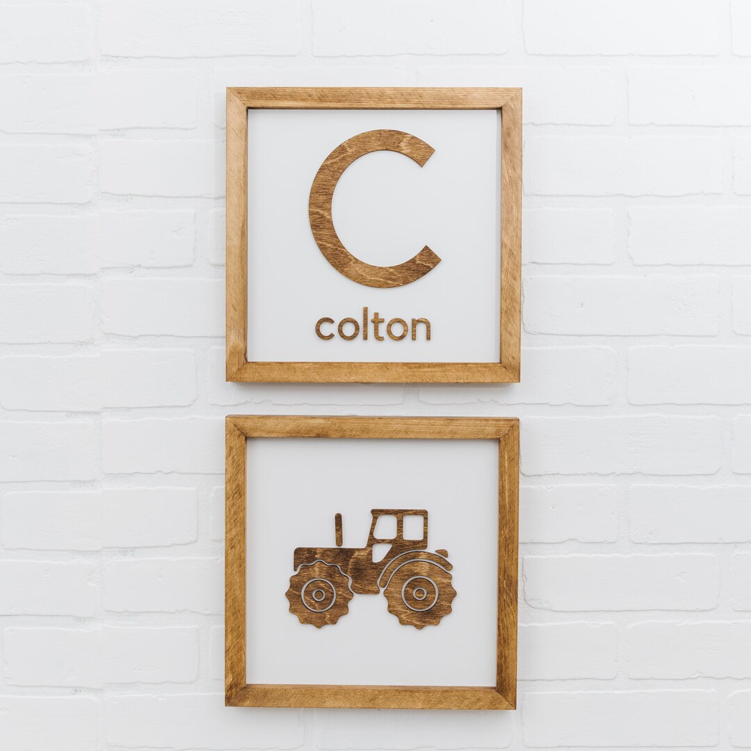 Farm Wood Signs, Tractor Room Decor, Tractor Bedroom, Tractor Bedroom ...
