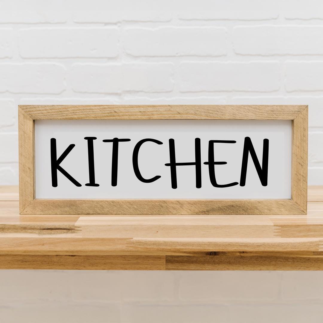 Kitchen Sign, Laser Cut 3D Letters, Rustic Farmhouse Decor, Pantry ...