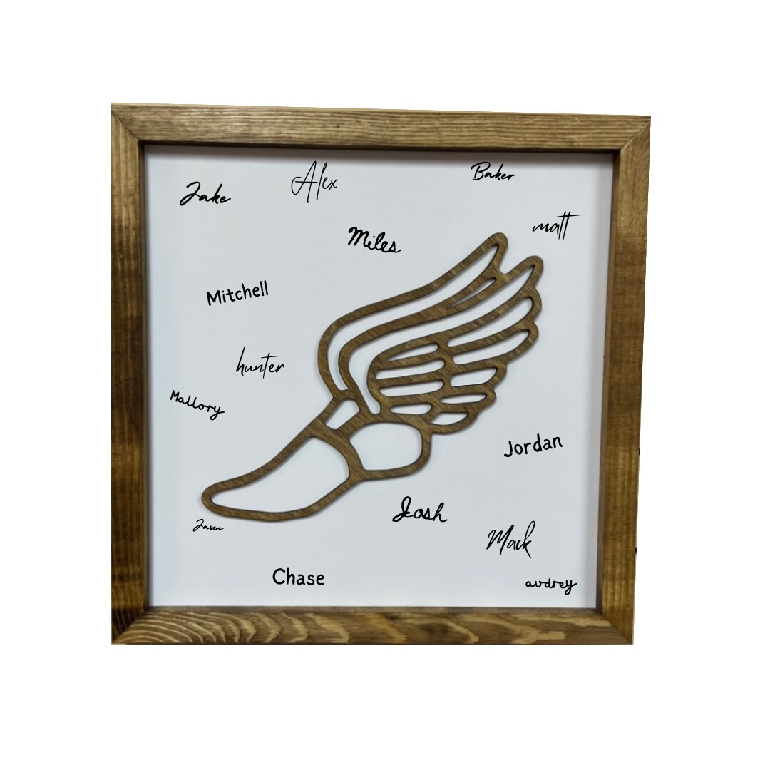 Write-on TRACK & FIELD Coach Appreciation Gift | 16x16 Inch Sign | End ...