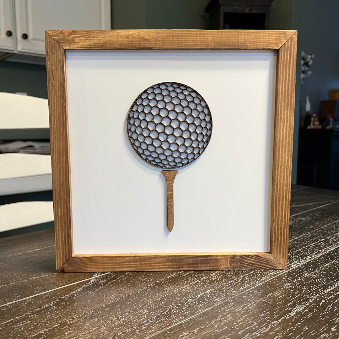 Golf Sign, Golf Ball Sign, Golf Room Decor, Golf Art, Golf Decor for ...