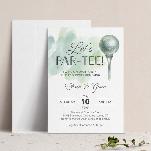 Golf Themed Couples Bridal Shower - Etsy