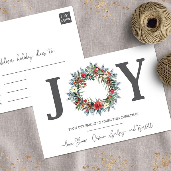 Christmas Postcard - Etsy