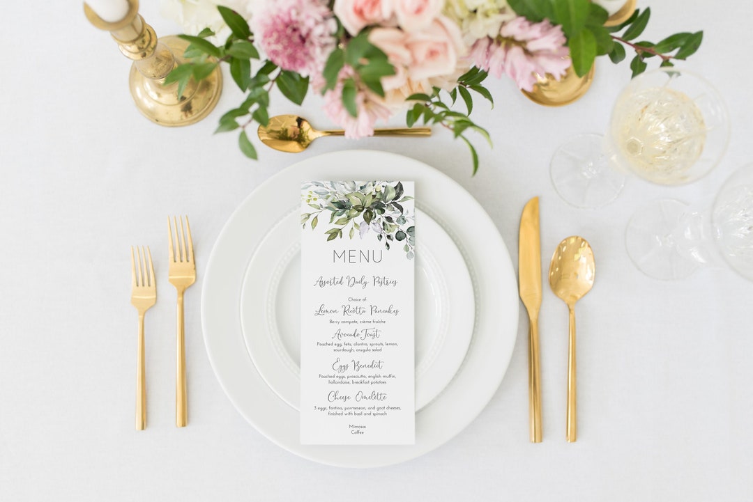 Wedding Menu, Wedding Reception Menu, Event Menu, Banquet Menu, Menu ...