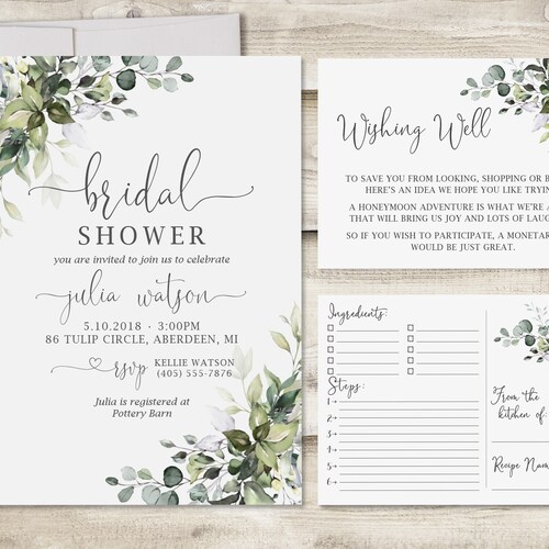 Honeymoon Fund Invitation Insert for Bridal Shower or Wedding - Etsy