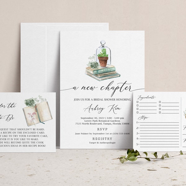 Library Wedding Invitations - Etsy