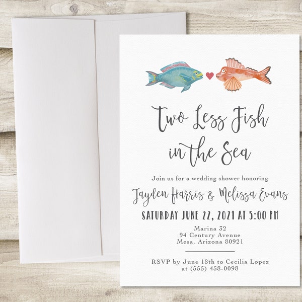 Two Less Fish - Etsy