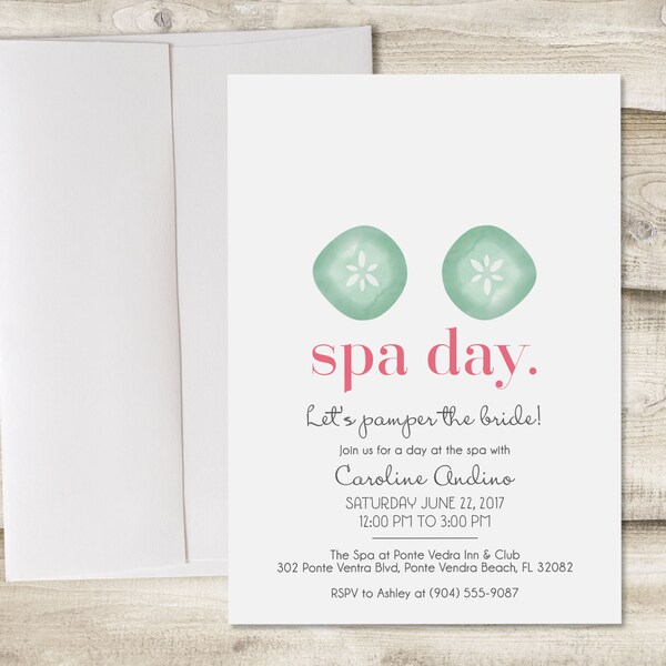 Spa Day Invitation - Etsy