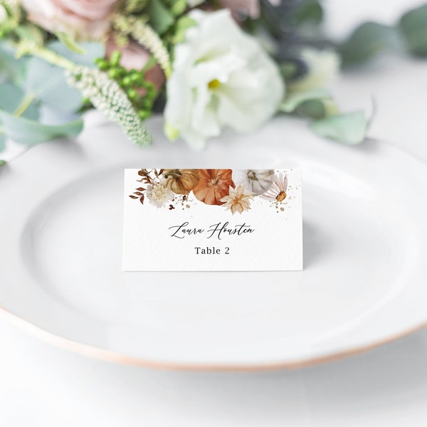 Autumn Place Cards - Etsy
