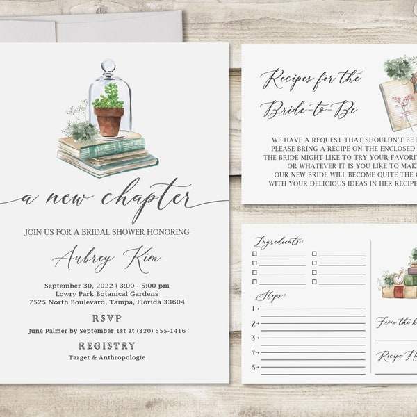 New Chapter Wedding Invitations - Etsy