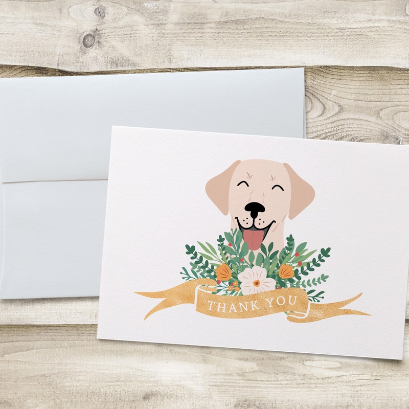 Dog Thank You Note - Etsy