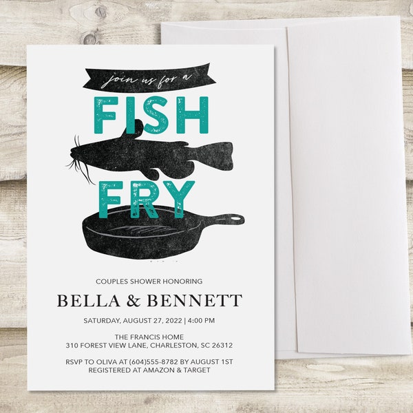 Fish Fry Invitation - Etsy