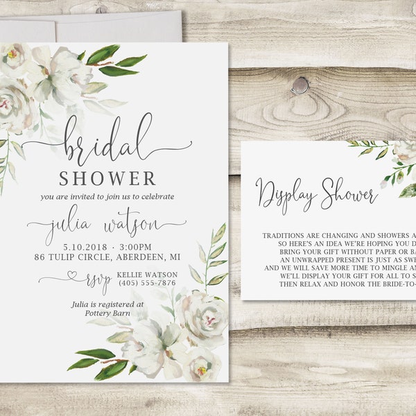 Display Wedding Shower Invitation - Etsy