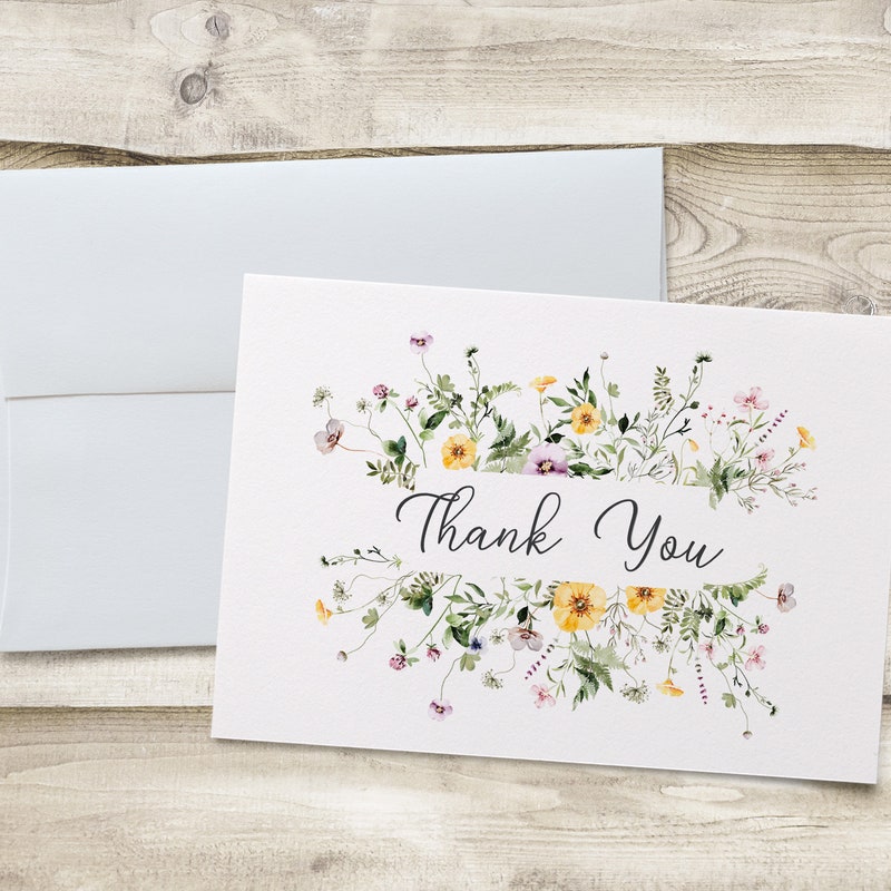 Thank You Note Cards - Etsy