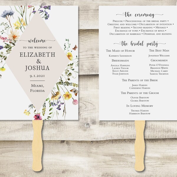Wedding Hand Fans - Etsy