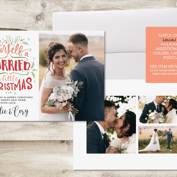 Couple Christmas Card - Etsy