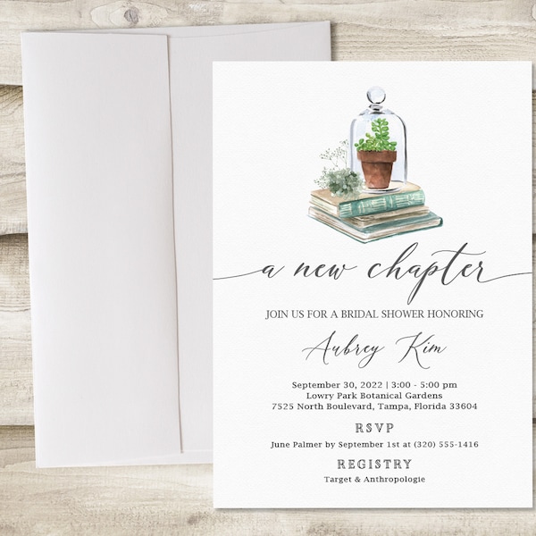 New Chapter Wedding Invitations - Etsy