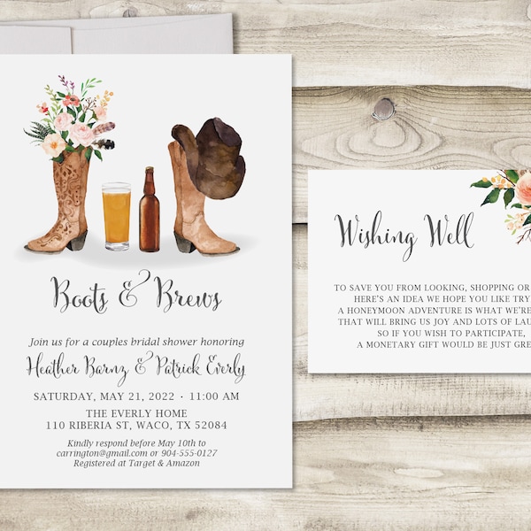 Boots and Brews Couples Shower - Etsy