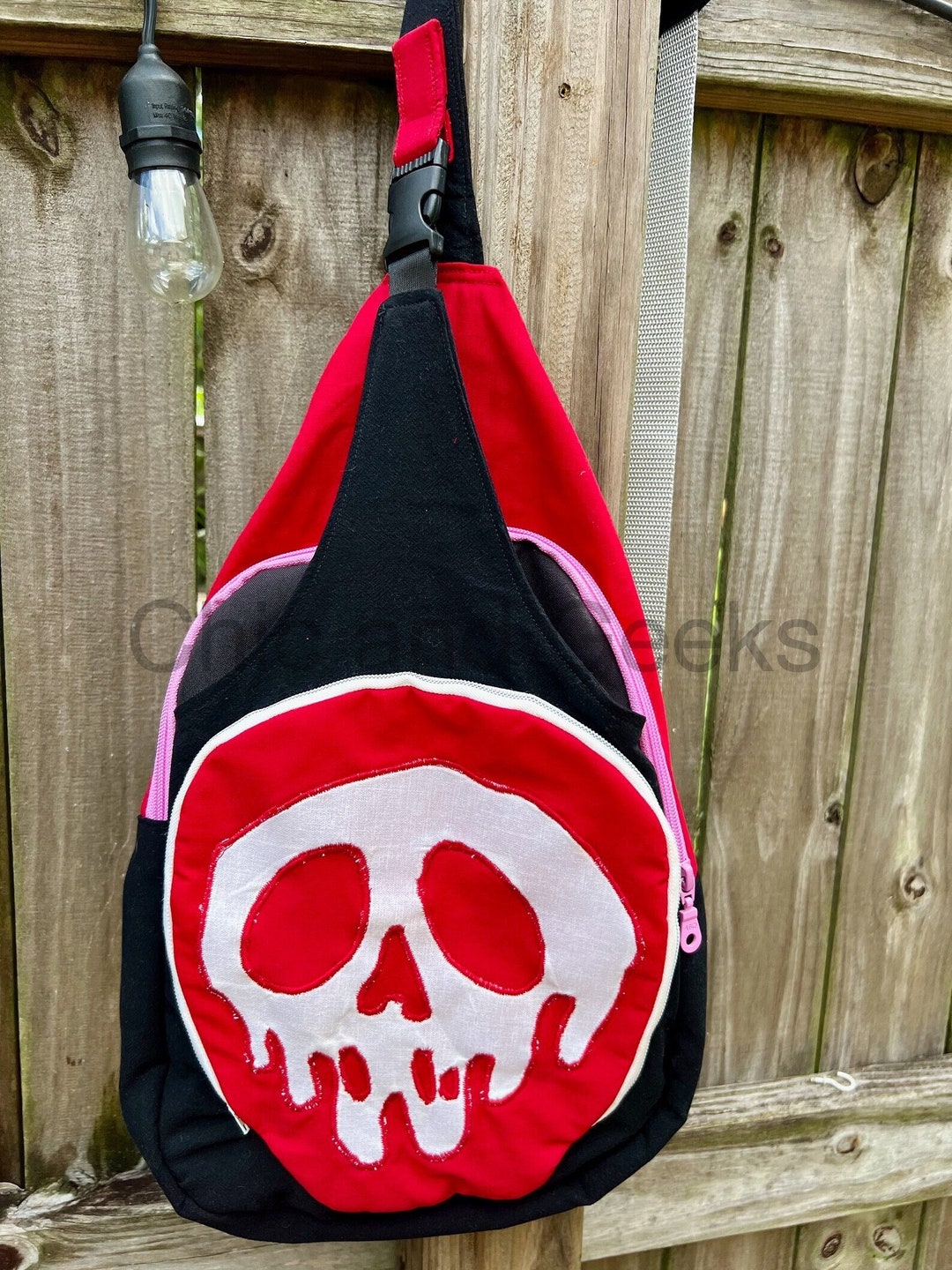 Poison Skull Apple Crossbody Shoulder Bag - Etsy