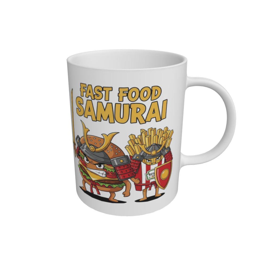 Fast Food Samurai Mug - Etsy