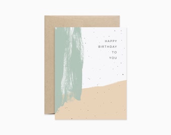 Modern birthday card | Etsy