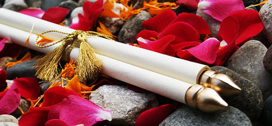 DIY Gold Scroll Rods + Gold Tassel With Decorative Gold Box Set of 50 ...