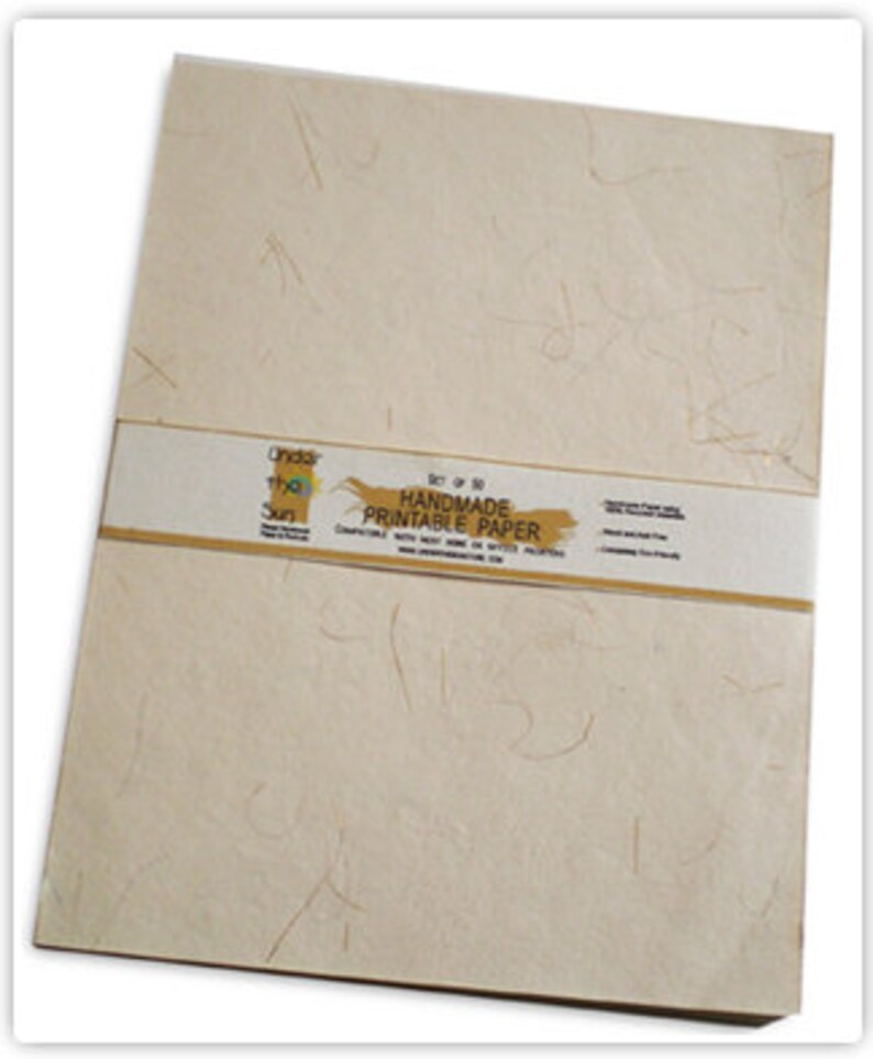 Handmade Printable Ivory Paper With Gold Threads 200 GSM - Etsy UK