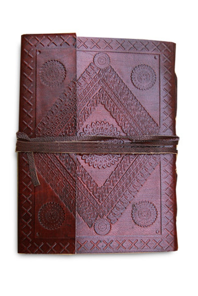 Handmade Leather Bound Journal Diary/notebook/sketchbook With | Etsy