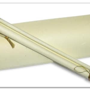 Handmade Ivory Silk Paper Scroll Invitation With Box/envelopes Set of ...