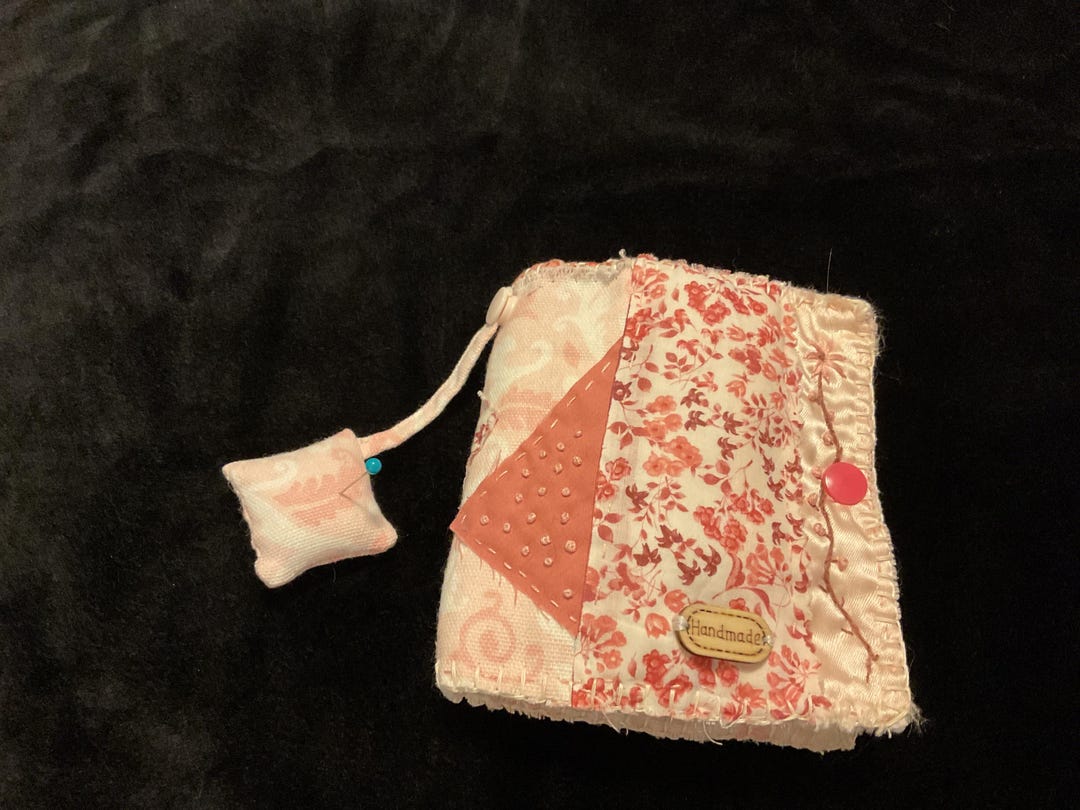 Slow Stitched, Scrap Fabric, Needle Book - Etsy