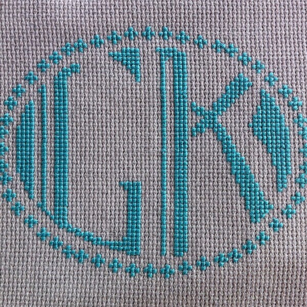 Crossstitch Monogram - Etsy