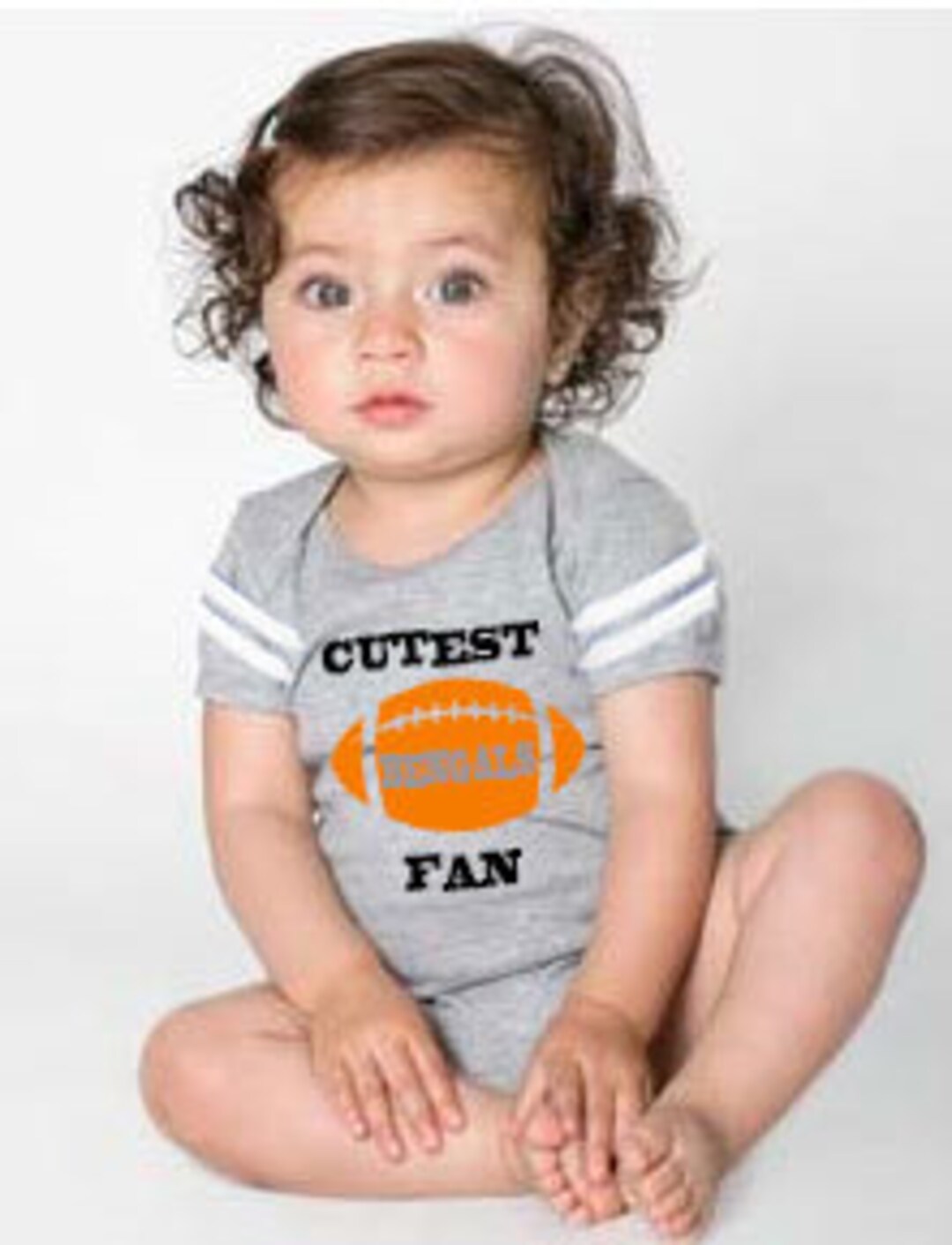 Cutest BENGALS Fan! A Custom Football Jersey Bodysuit Makes a Perfect ...