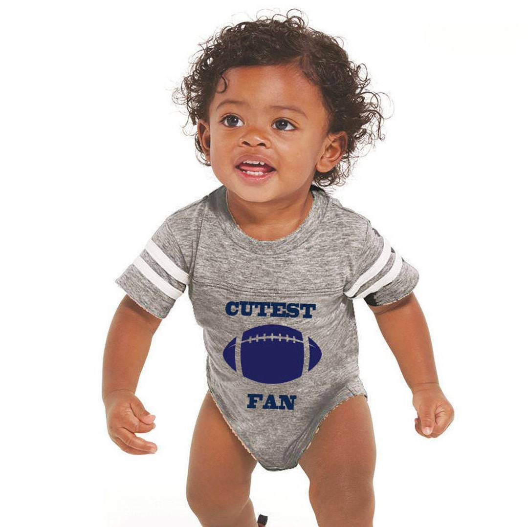 Cutest Football Fan! A Custom Football Jersey Onesie Makes a Perfect ...