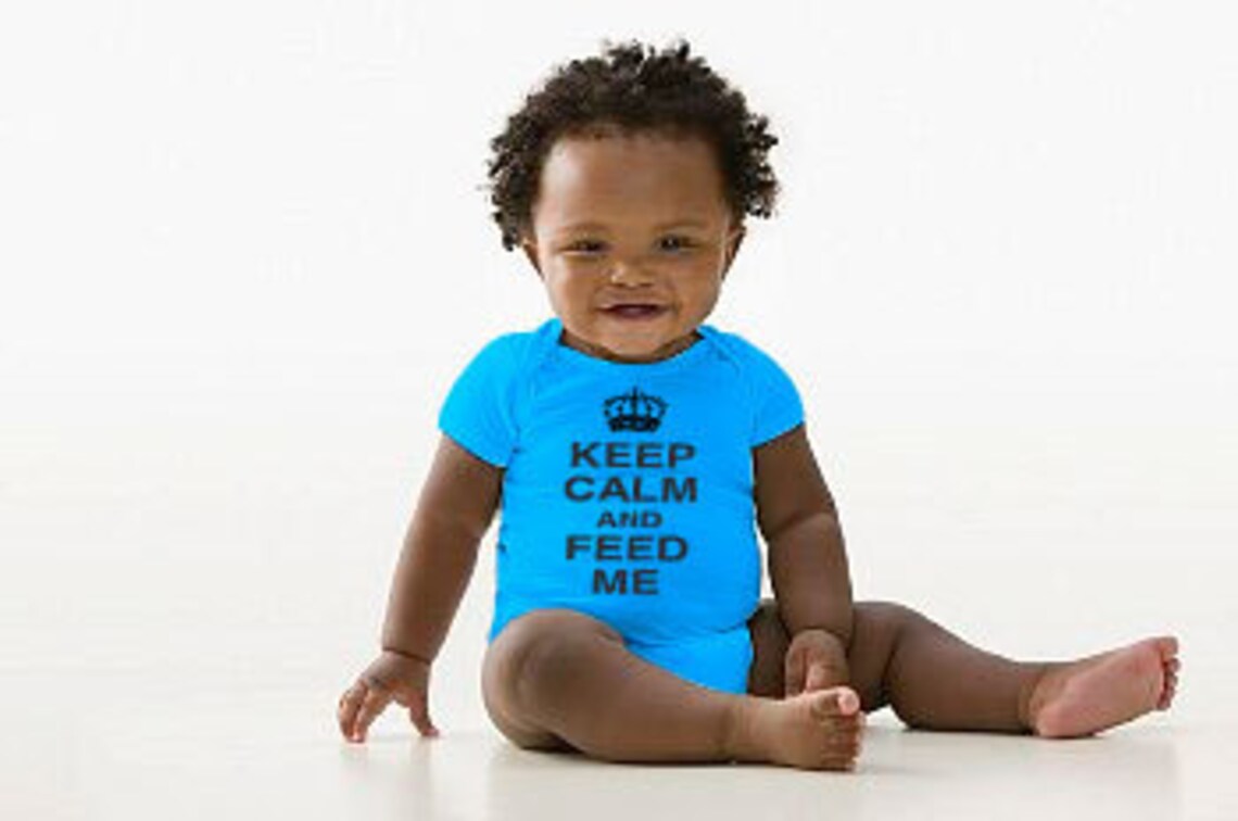 KEEP CALM and Feed Me Baby Bodysuit Makes a Perfect Baby Gift - Etsy
