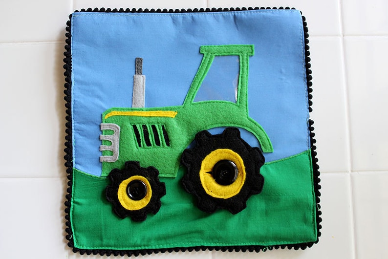 Felt Tractor Things That Go Quiet Book PATTERN - Etsy