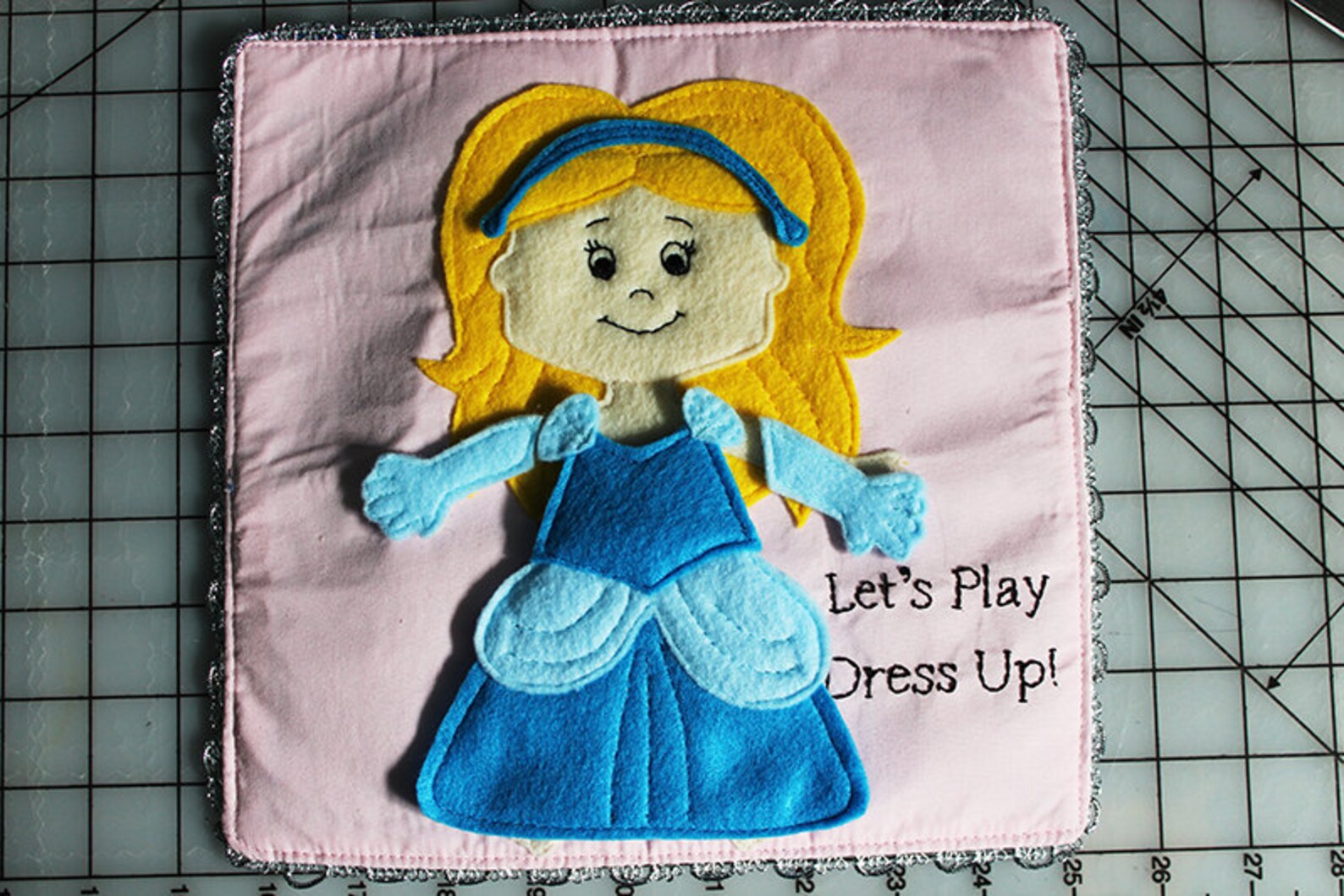 Cinderella Blue and Pink Dresses Felt Quiet Book Princess - Etsy