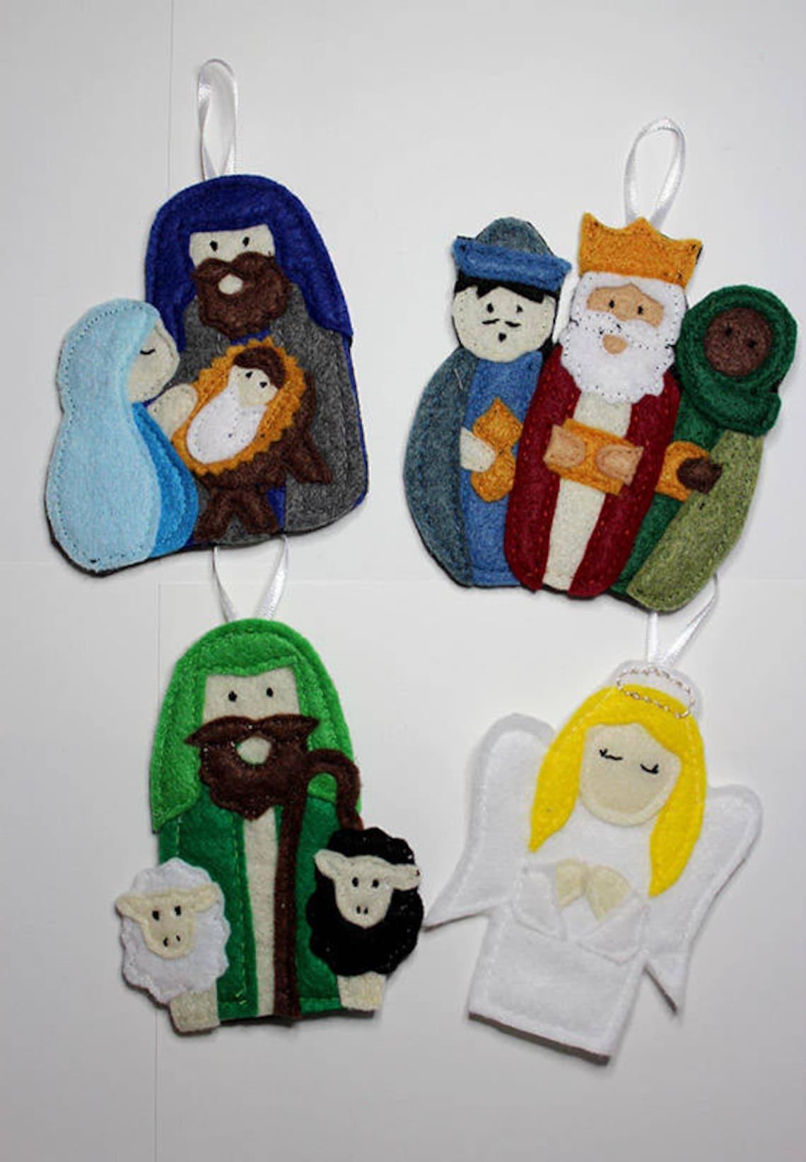 Felt Nativity Christmas Ornaments Advent PATTERN - Etsy