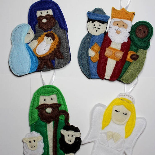 Felt Advent Nativity Calendar PATTERN Peg Doll Style - Etsy