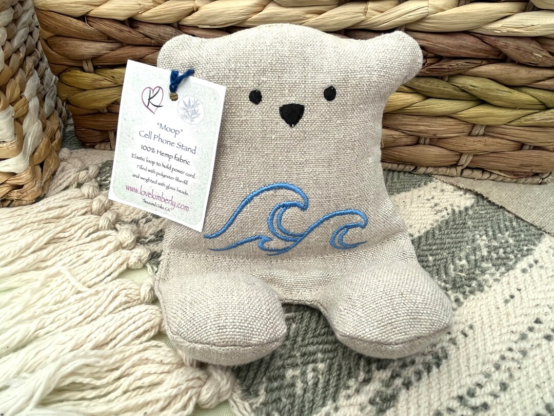 Cell Phone Stand, Ocean, Wave, Surf, Embroidered Teddy Bear, Phone ...