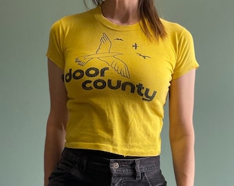 Door County Shirt Retro Wisconsin Tshirt Groovy Door County - Etsy