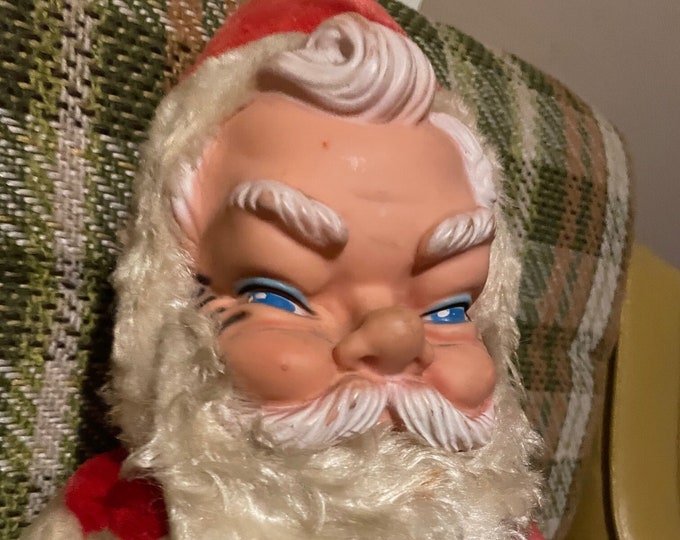 Vintage 1950s Rushton Style Rubber Mask Face Christmas Santa Claus ...