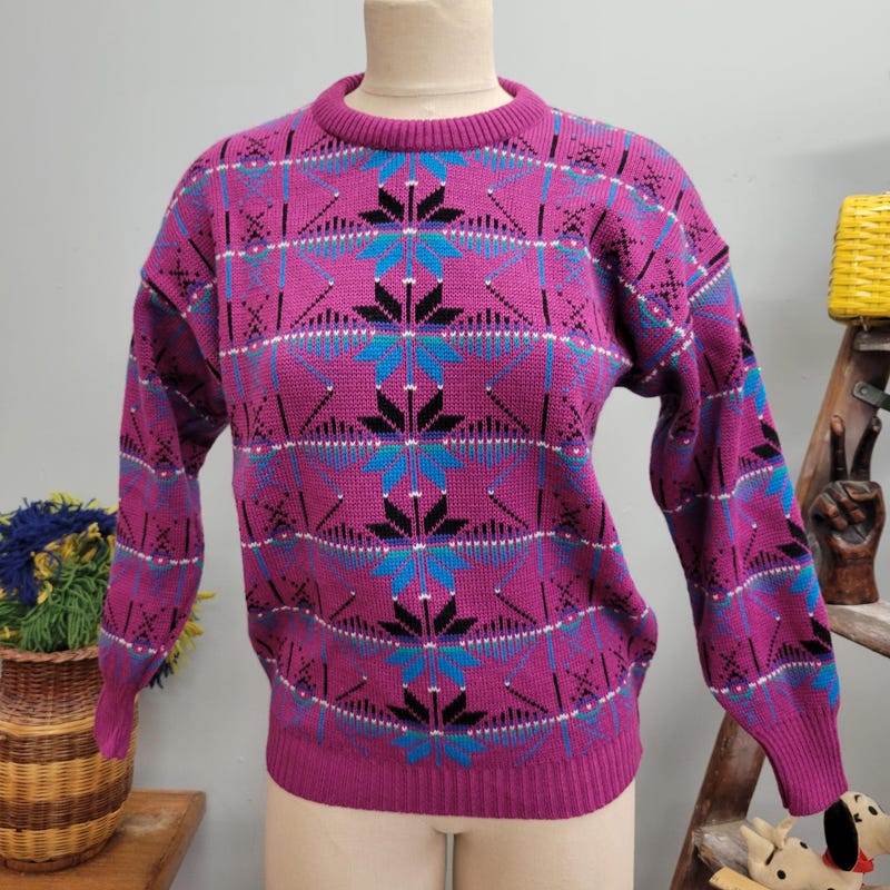 Psychedelic Sweater - Etsy