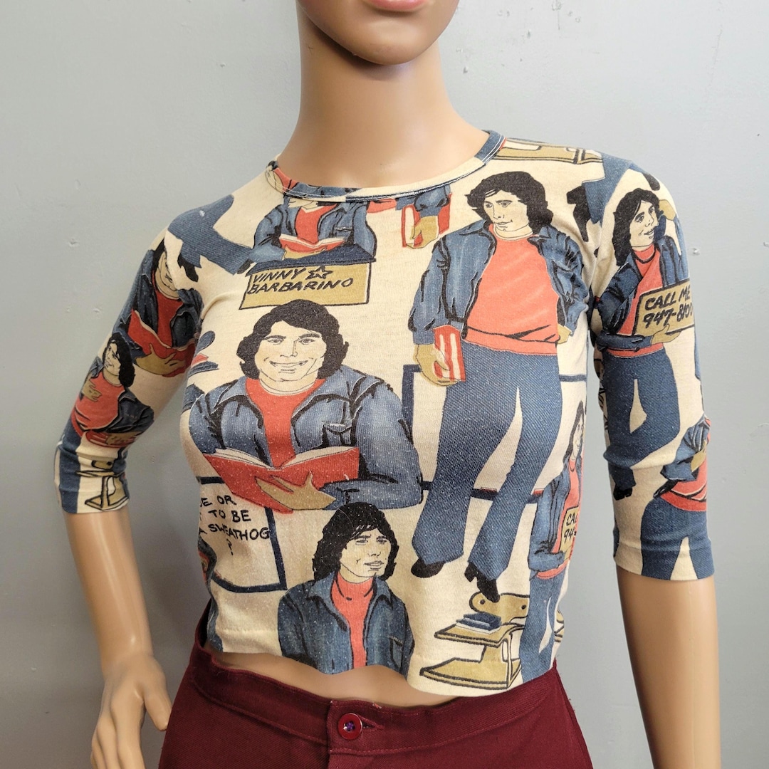 Vintage 70s Sweathogs Shirt: Vinny Barbarino, All Over Print - Etsy
