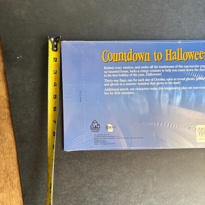Vintage 80s Halloween Advent Calendar, Glows in the Dark, Sealed - Etsy