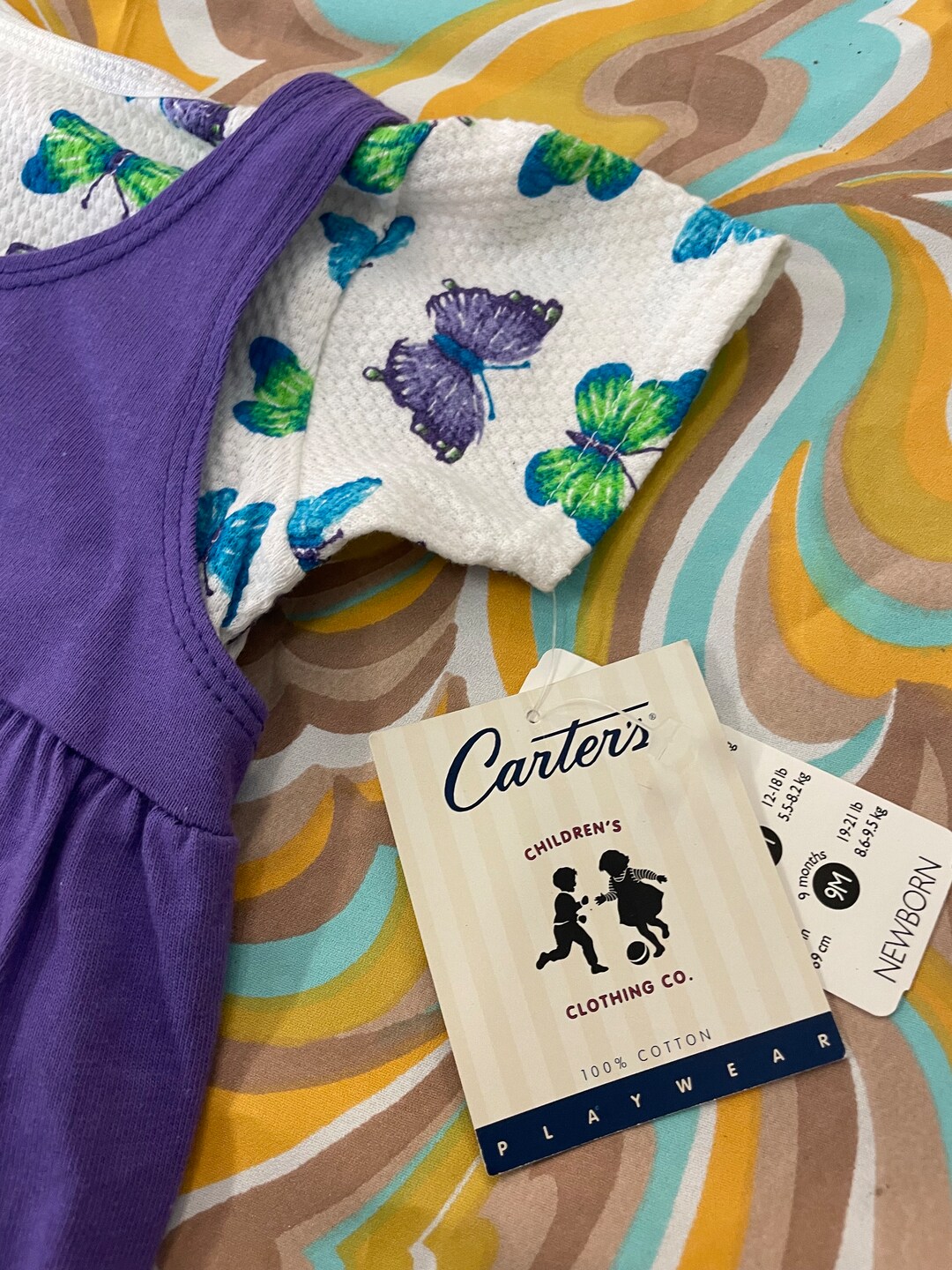 Vtg 90s KIDS BUTTERFLY OVERALLS // Vintage Purple Overalls and ...