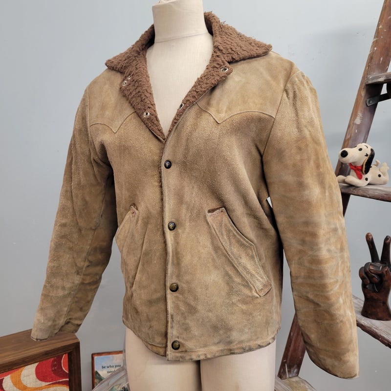 Carhartt Vintage Suede Jacket - Etsy