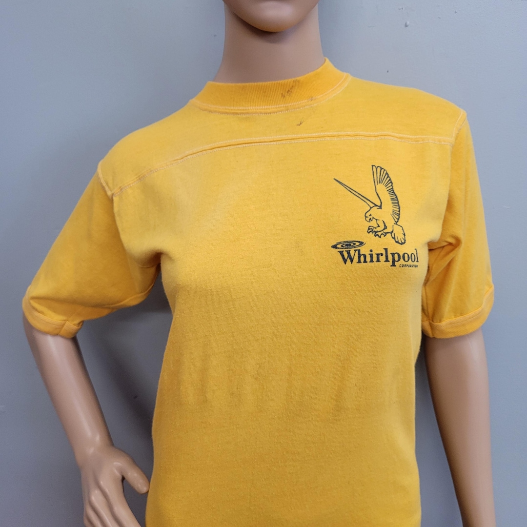 Vintage 70s Whirlpool T-shirt: Stedman Sport-t, Faded Yellow Raglan - Etsy