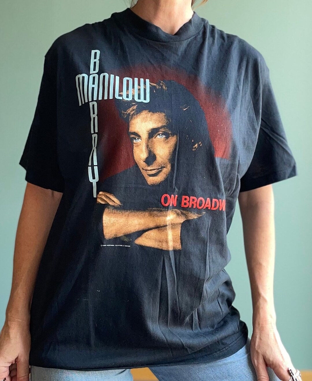Vtg 80s Barry Manilow Shirt / 80s Broadway Tour Shirt / Mandy / Can’t ...